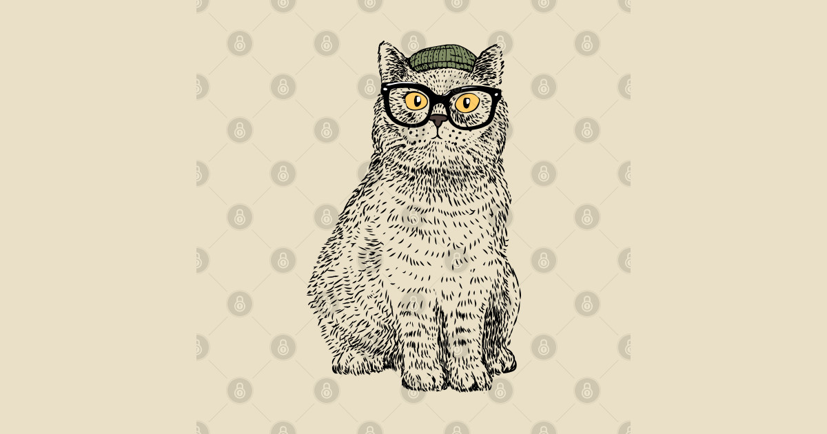 Hipster British Shorthair - British Shorthair - T-Shirt | TeePublic
