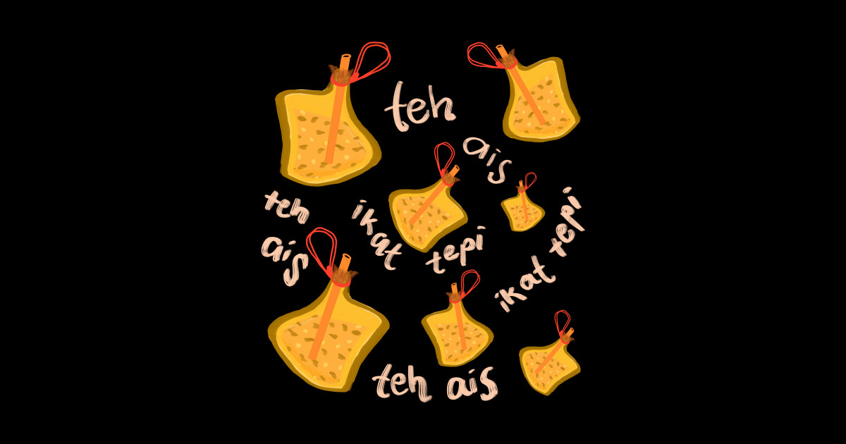 teh ais ikat tepi - Teh Ais Ikat Tepi - Sticker | TeePublic