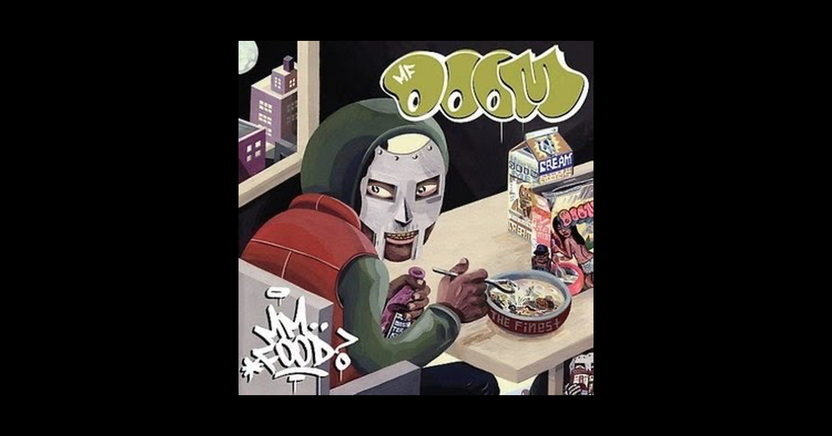 MF DOOM Mm..Food Album Cover - Mf Doom - Sticker | TeePublic