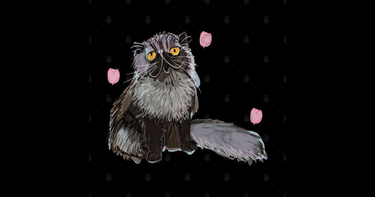 Alfredo-Cat Persian cat lovers - Cat - Sticker | TeePublic
