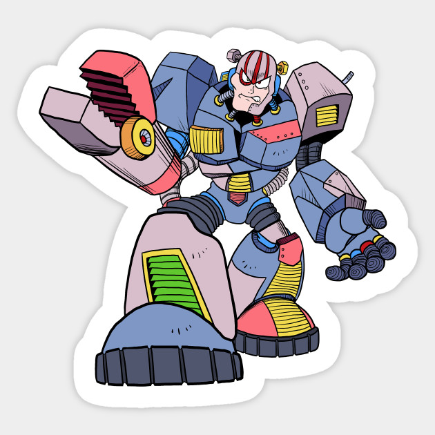 JUNKMAN - Megaman - Sticker | TeePublic