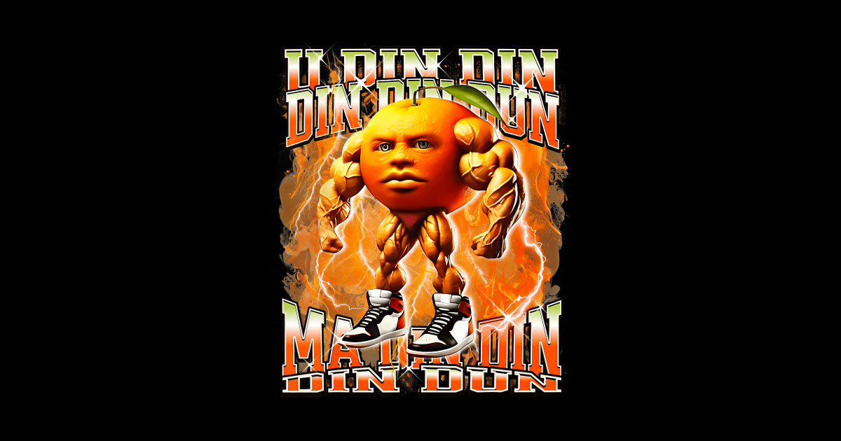 Iconic U Din Din Din Dun T-Shirt Funny Gen Z Italian Brainrot Muscular ...