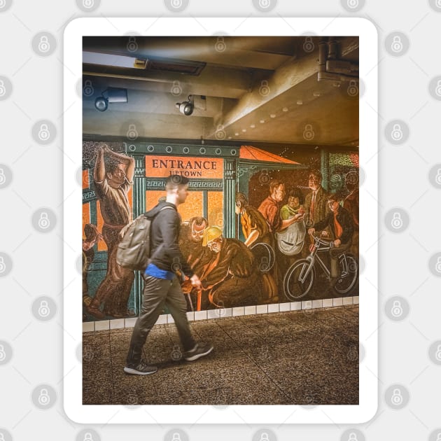 Subway, Street Art, Manhattan, New York City - Subway - Sticker | TeePublic