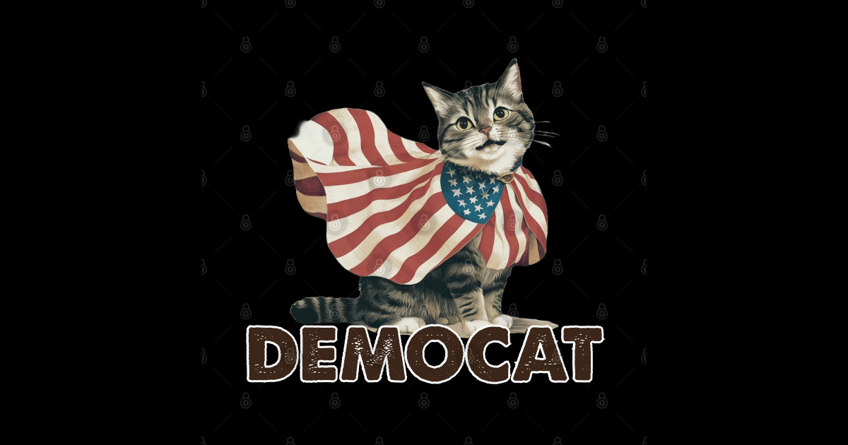 Demo-Cat - Democat - Sticker | TeePublic