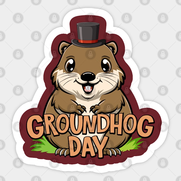 Groundhog Day – February - Groundhog Day - Sticker | TeePublic