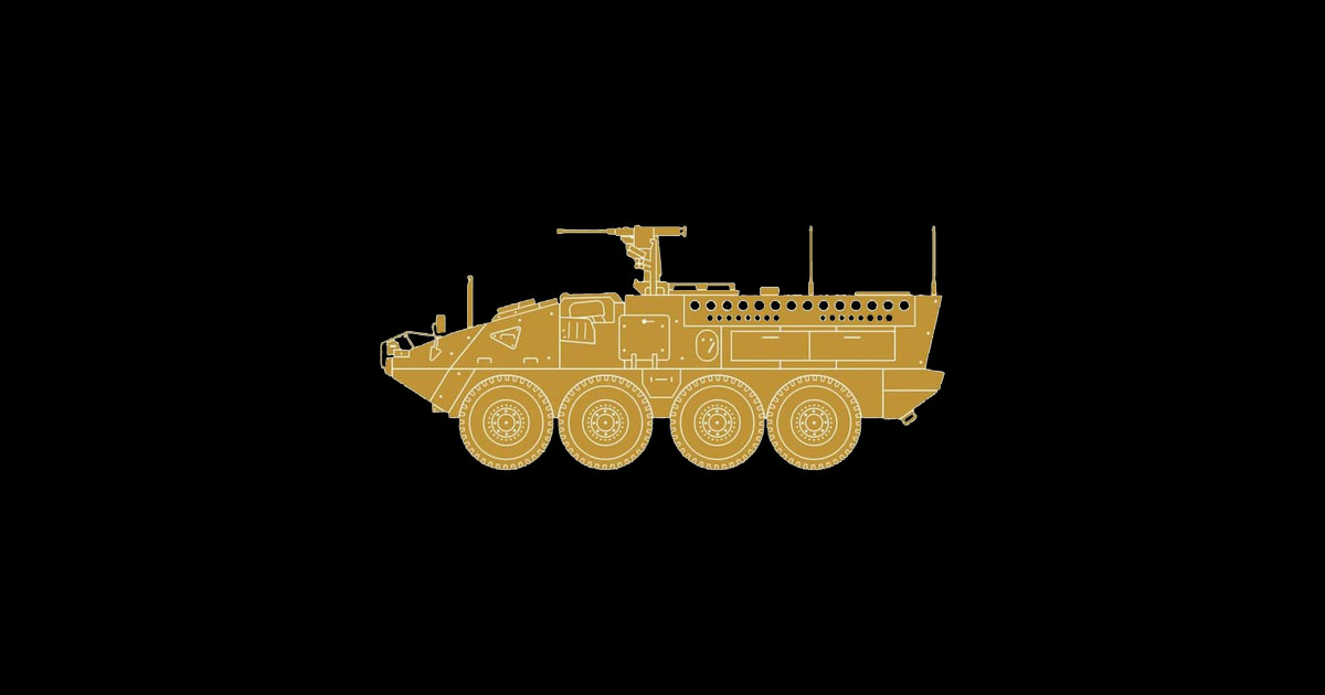 Military Vehicle APC IAV Stryker - Army - Sticker | TeePublic