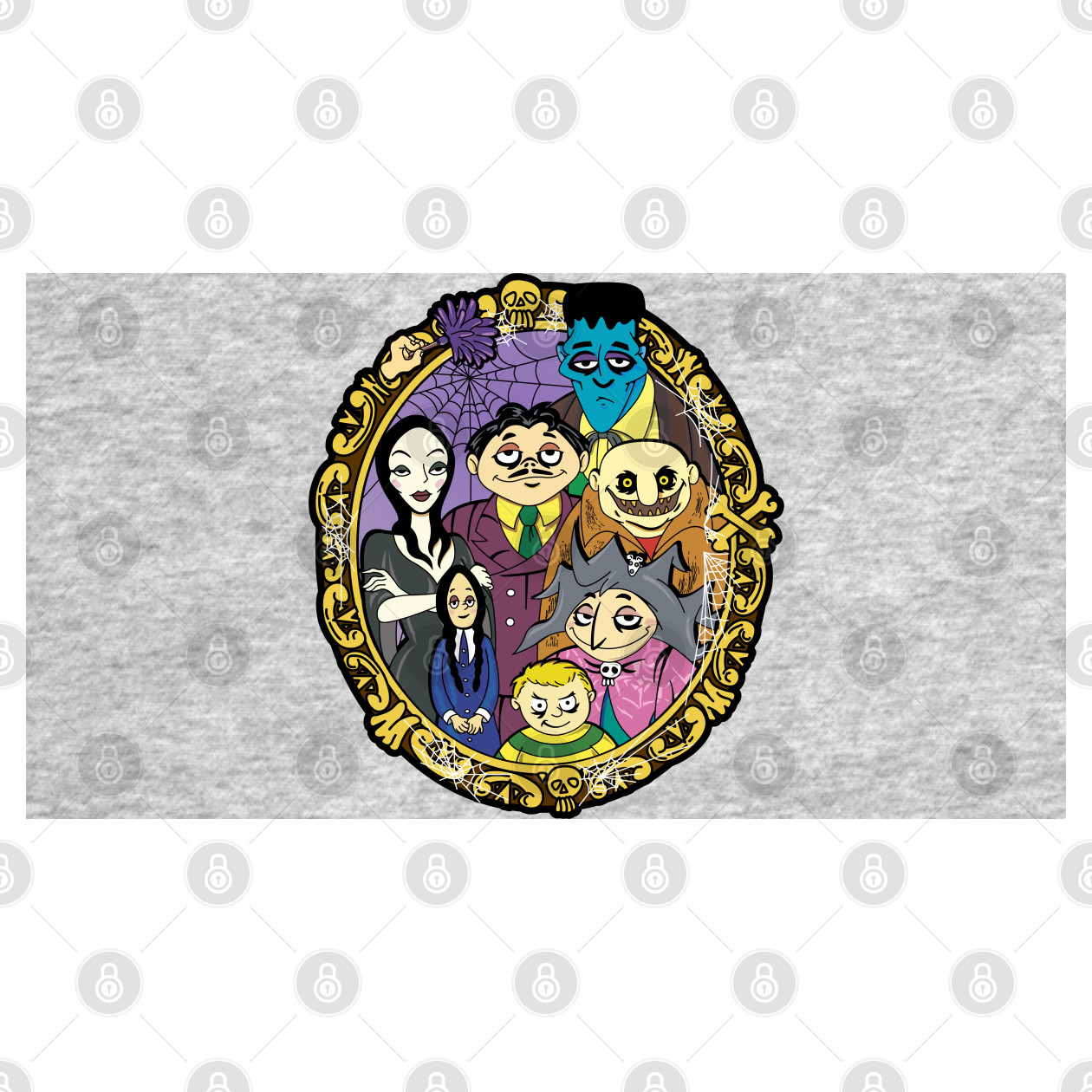 The Animated Addams Family Portrait - Addams Family - Hoodie | TeePublic