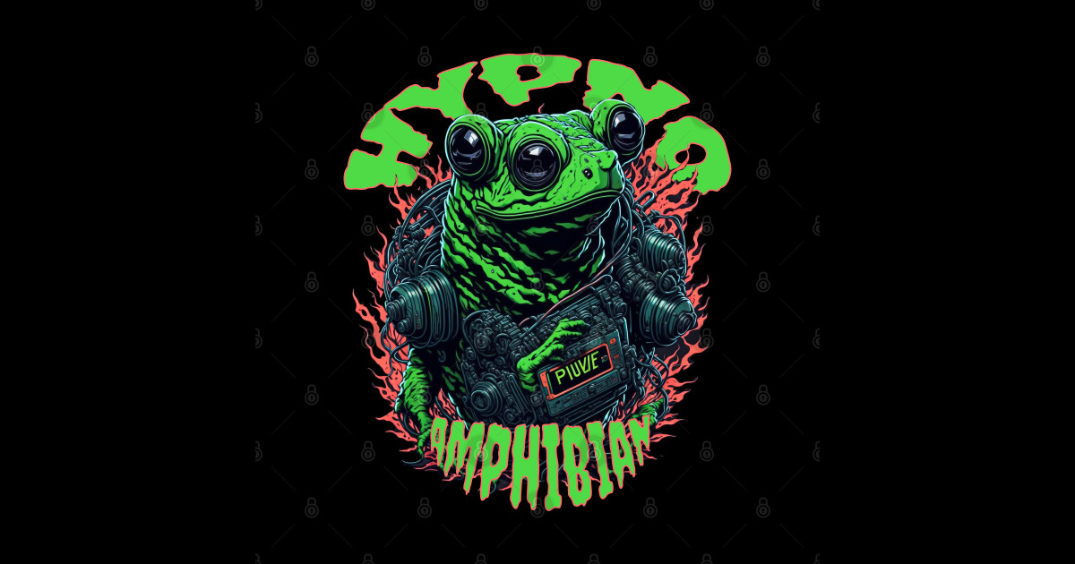 TECHNO FROG RAVE - Techno - Sticker | TeePublic