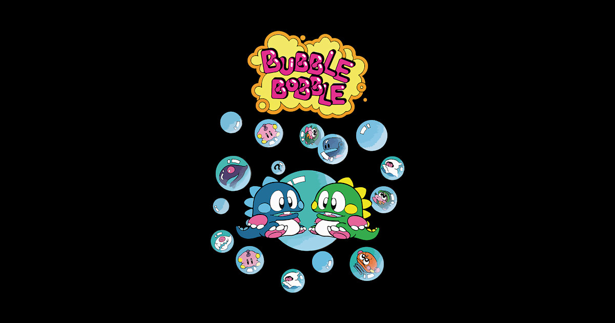 Retro 80 Game Funny - Bubble Game Bobble - Posters and Art Prints ...