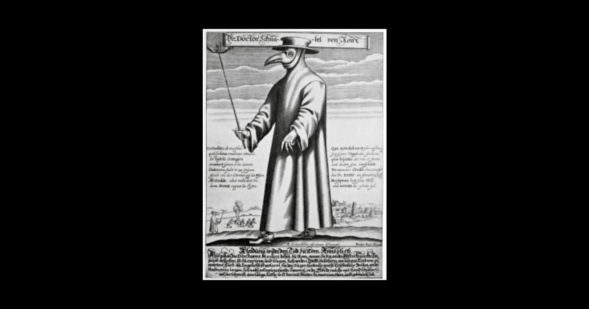 Plague doctor, 17th century artwork (C008/3907) - 1600s - Sticker ...