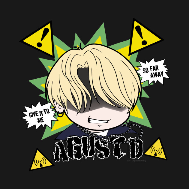 BTS Chibi Suga Agust D Design - Bts - T-Shirt | TeePublic