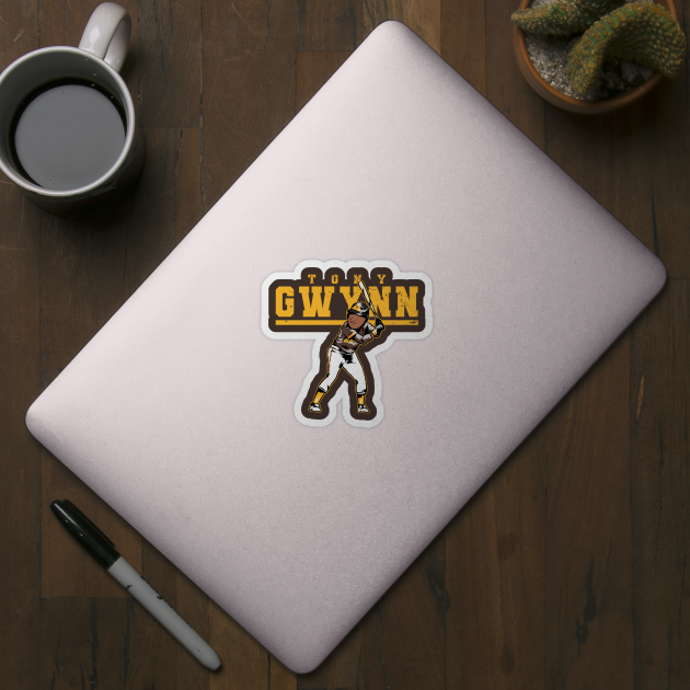 Tony Ready In Padres Jersey Cartoon - Baseball - Sticker | TeePublic