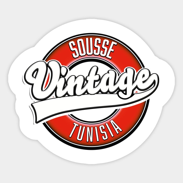 Sousse tunisia vintage style logo - Sousse Tunisia Vintage - Sticker ...