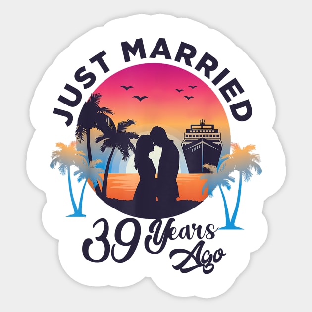 Just Married 39 Years Ago 39th Wedding Anniversary Couple - Couples ...