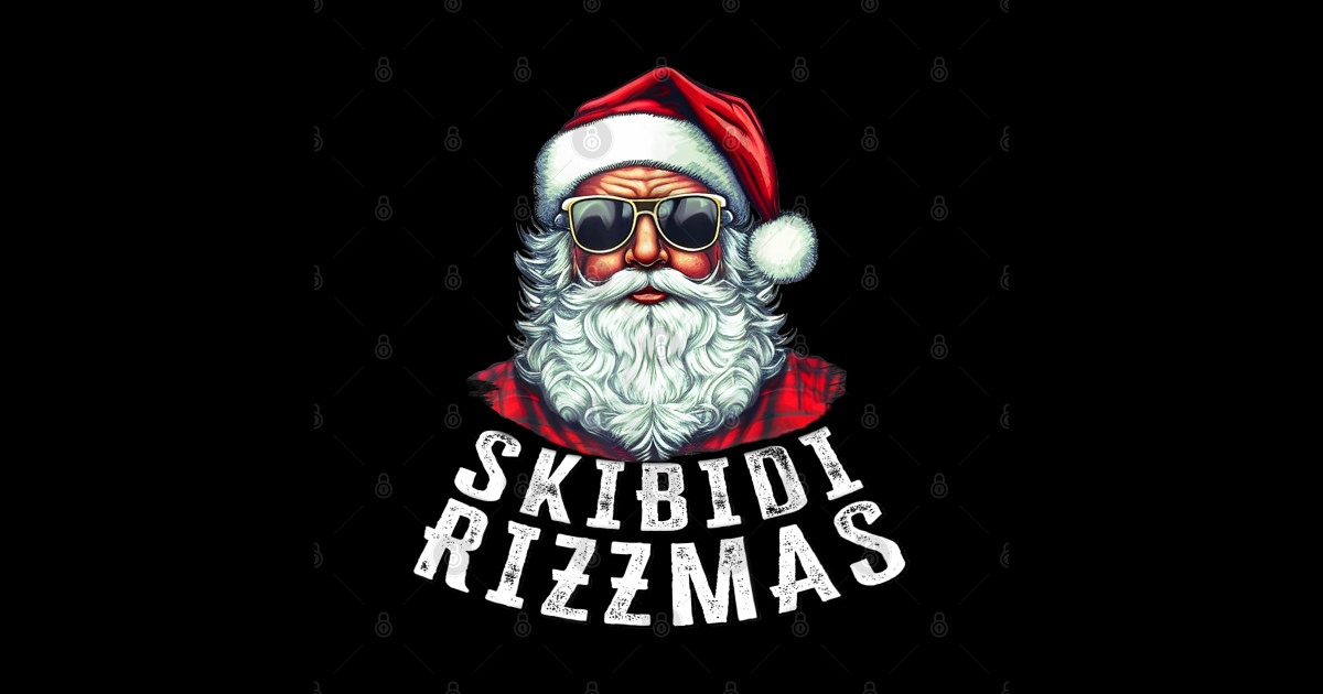 Skibidi Rizzmas Funny Santa Rizz Christmas - Skibidi Rizzmas Funny ...