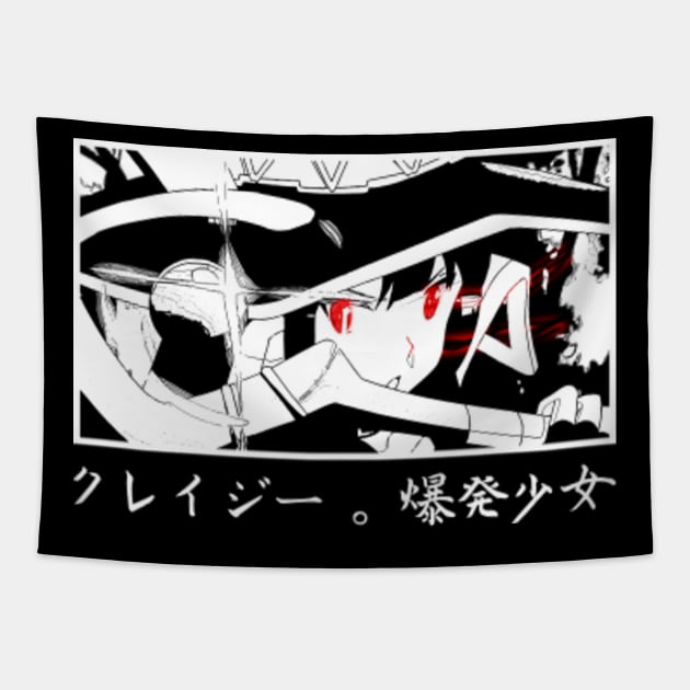 Crazy Explosion Girl Megumin Konosuba Tapestry Teepublic