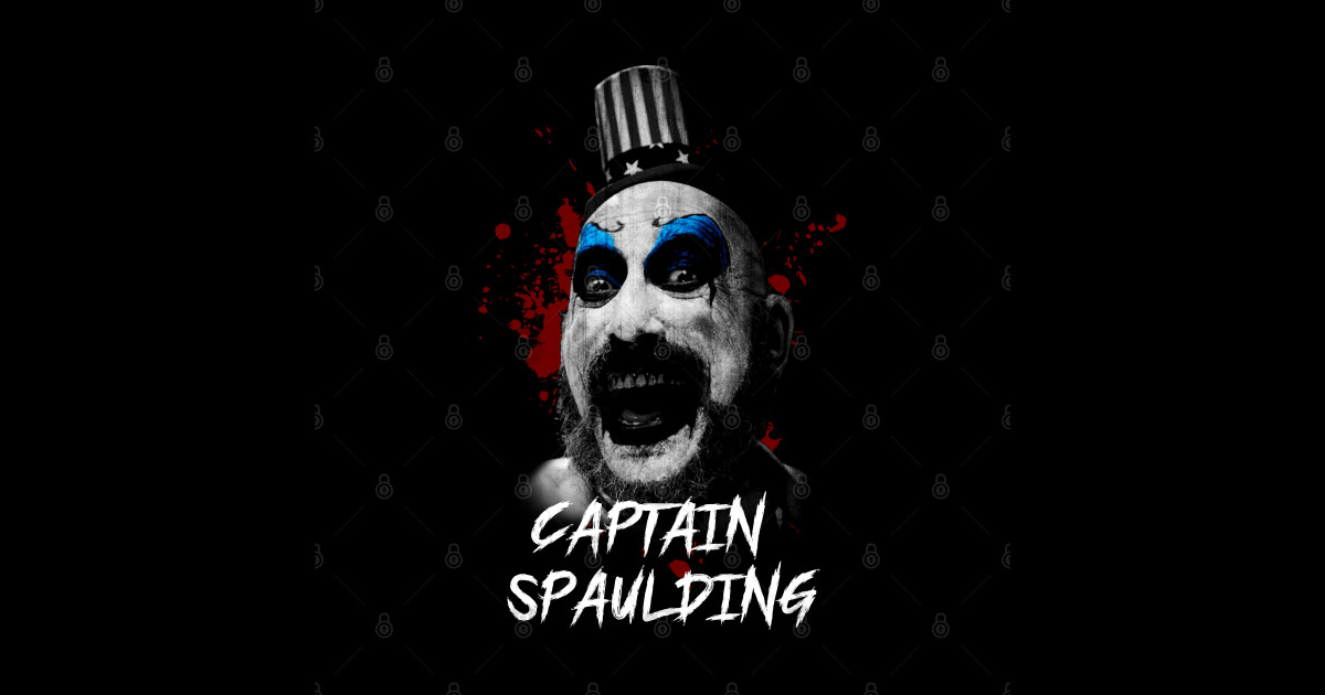 Captain Spaulding Bloody - Captain Spaulding - Sticker | TeePublic