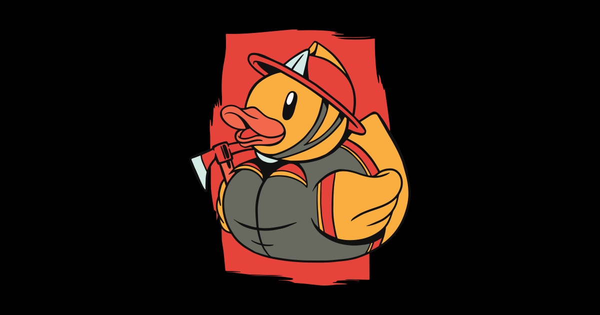 Cute Fire Fighter Rubber Ducky // Fireman Rubber Duckie - Rubber Duckie ...