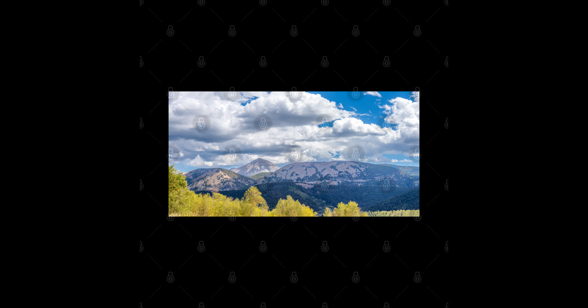 Spanish Peaks Country Colorado Panorama - Debra Martz - Sticker | TeePublic