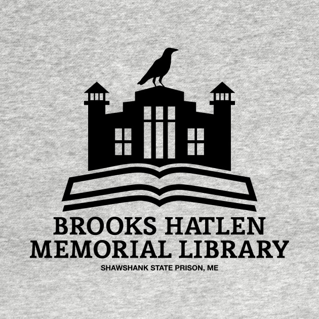Brooks Hatlen Memorial Library - Shawshank Redemption - T-Shirt | TeePublic