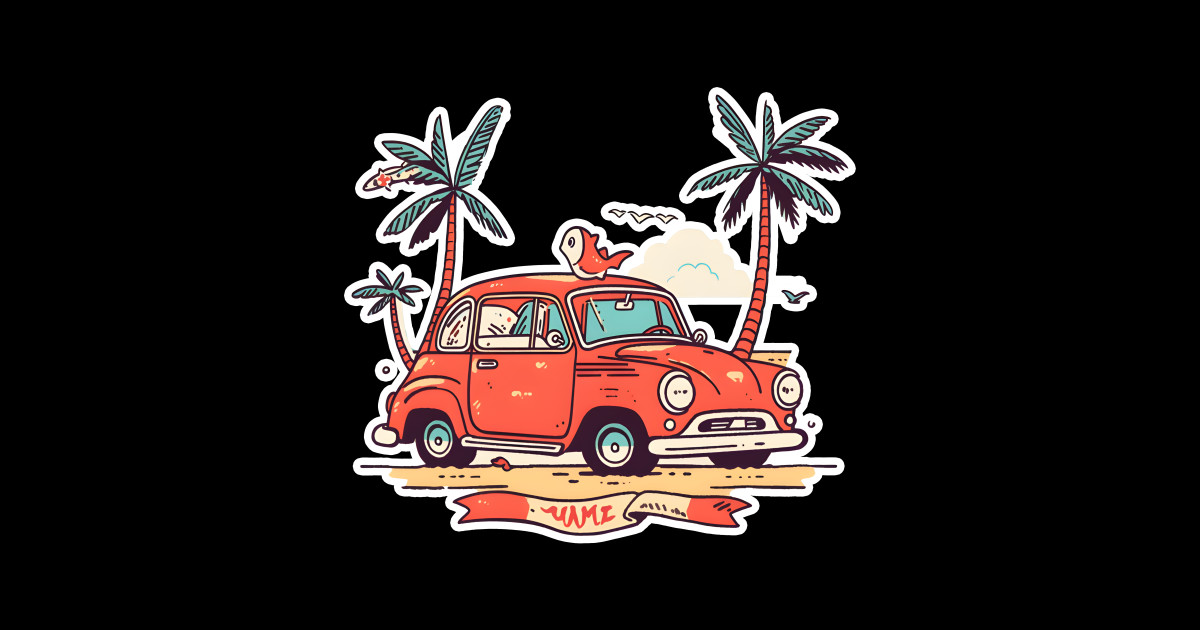 Holiday in Style - Vintageholiday - Sticker | TeePublic