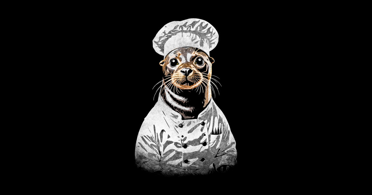chef seal - Chef Seal - Sticker | TeePublic