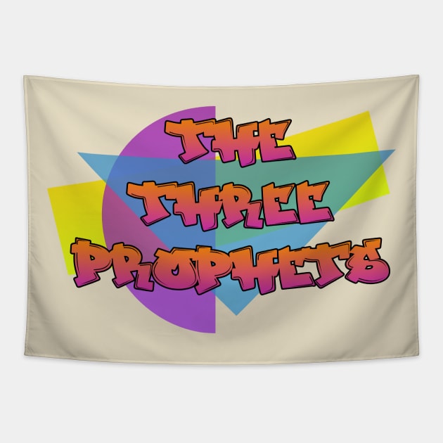 The Three Prophets 90s Logo - The Three Prophets - Tapestry | TeePublic