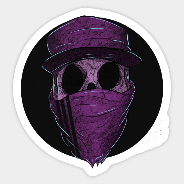 Gangsta Skull - Gangsta - Sticker | TeePublic