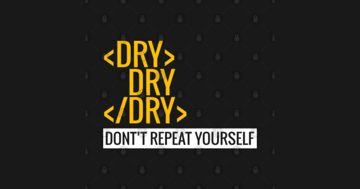 Dry Dont Repeat Yourself Code Sticker Teepublic