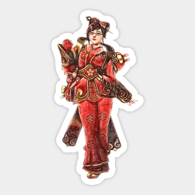 Overwatch Mei Hong Kong - Overwatch - Sticker | TeePublic