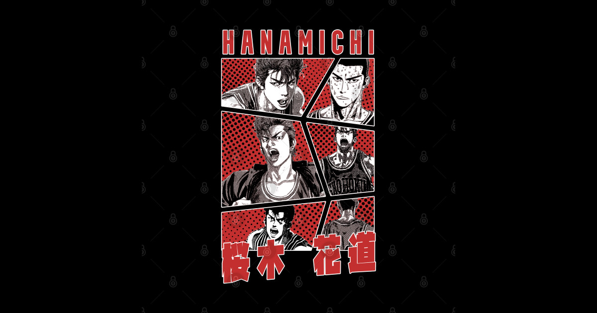 hanamichi sakuragi - Hanamichi Sakuragi - Sticker | TeePublic