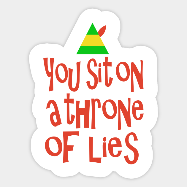 Throne of Lies - Funny - Sticker | TeePublic