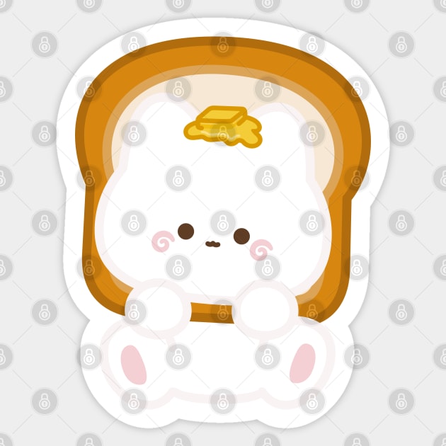 Kawaii Cat Toast - Kawaii Cat - Sticker | TeePublic