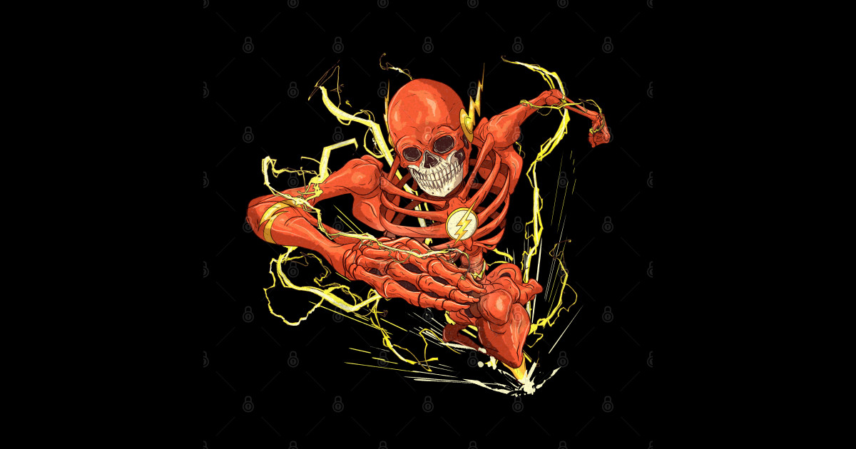 Speedster Skeleton Hero - Superhero - Sticker | TeePublic