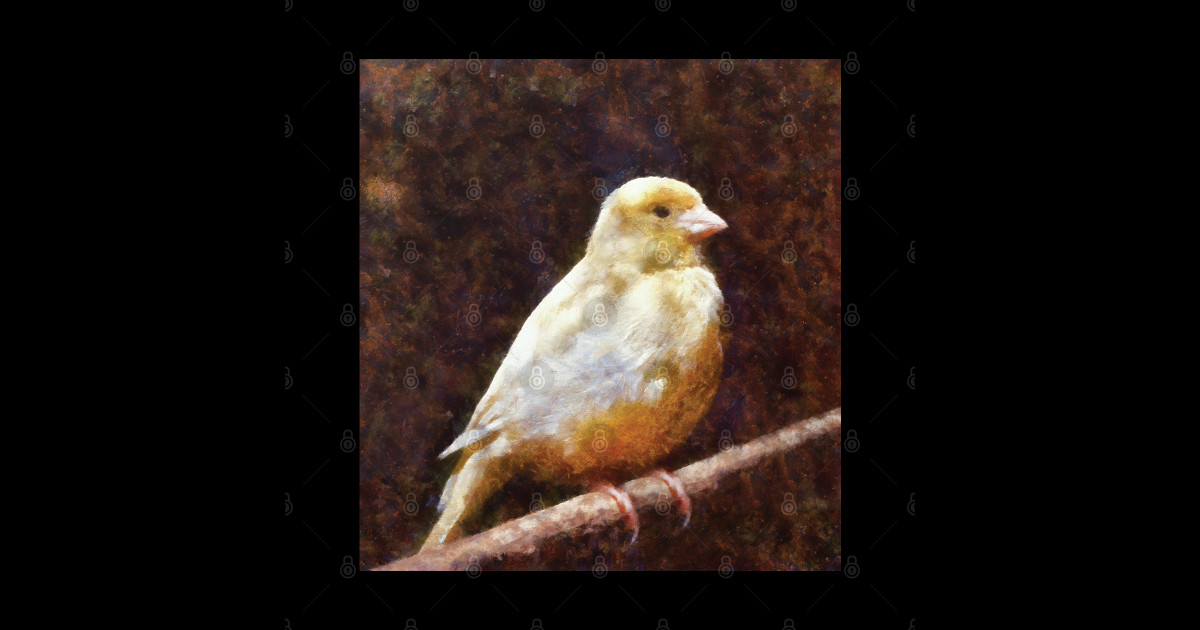 Yellow Canary Painting - Canary - Posters and Art Prints | TeePublic