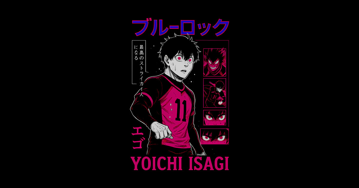 Isagi Yoichi Purple Art - Anime Inspired Fashion - Sticker | TeePublic