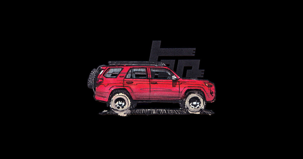 5th Gen 4Runner TRD - Red - 4runner - Sticker | TeePublic