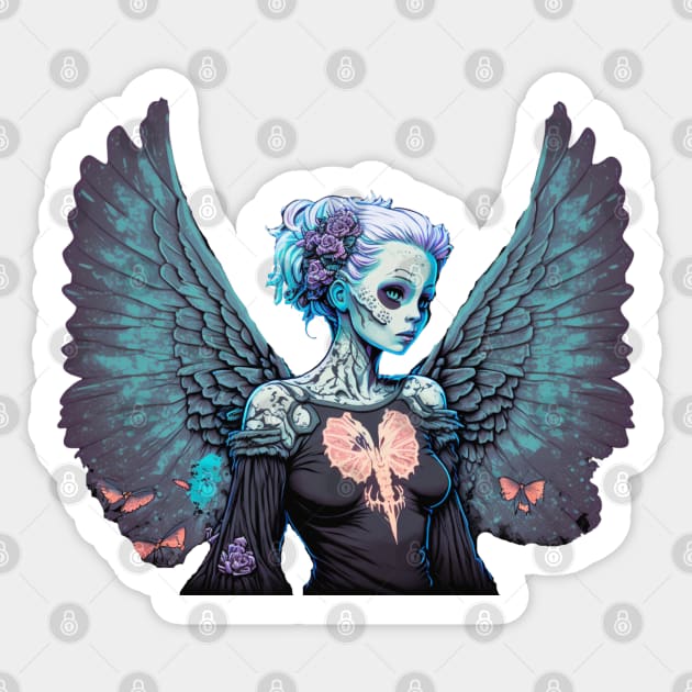 Y2K Fallen Angel - Y2k - Sticker | TeePublic