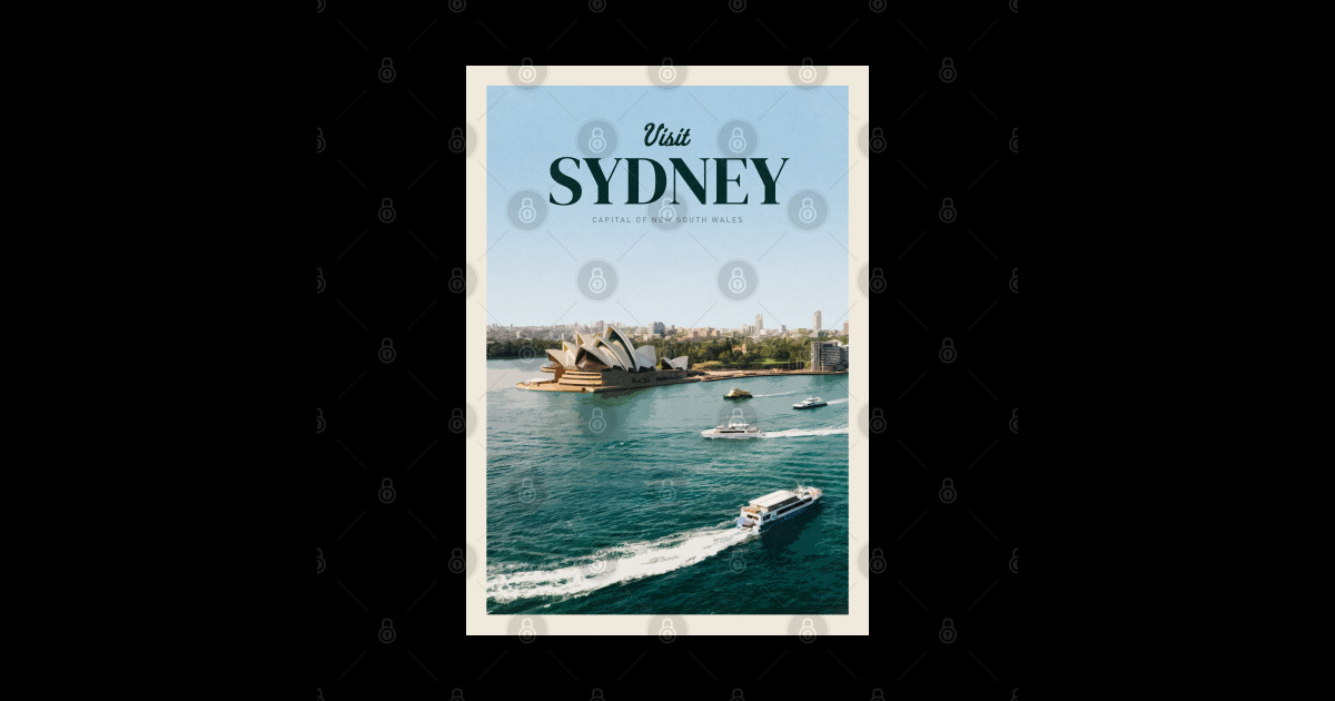 Visit Sydney - Sydney - Sticker | TeePublic