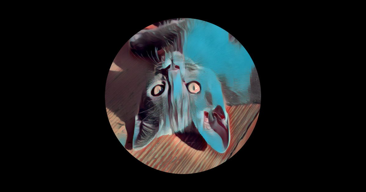 Furry floppy cat - Furry Floppy Cat - Sticker | TeePublic