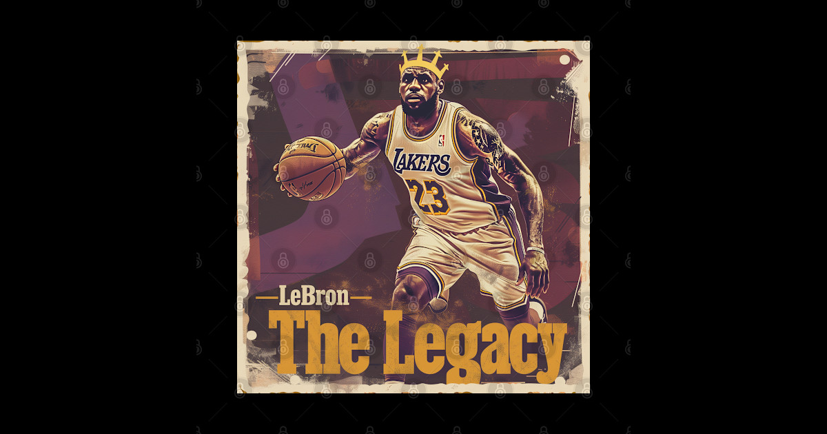 Lebron The GOAT - King James - Sticker | TeePublic