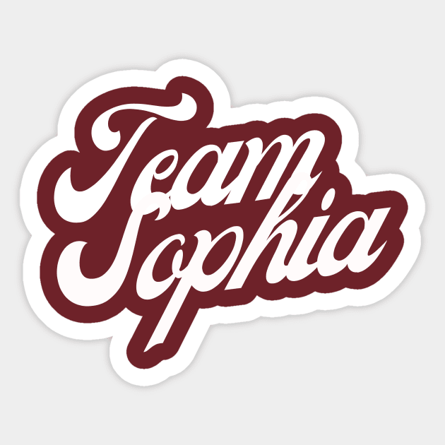 Golden Girls Team Sophia - Golden Girls - Sticker | TeePublic