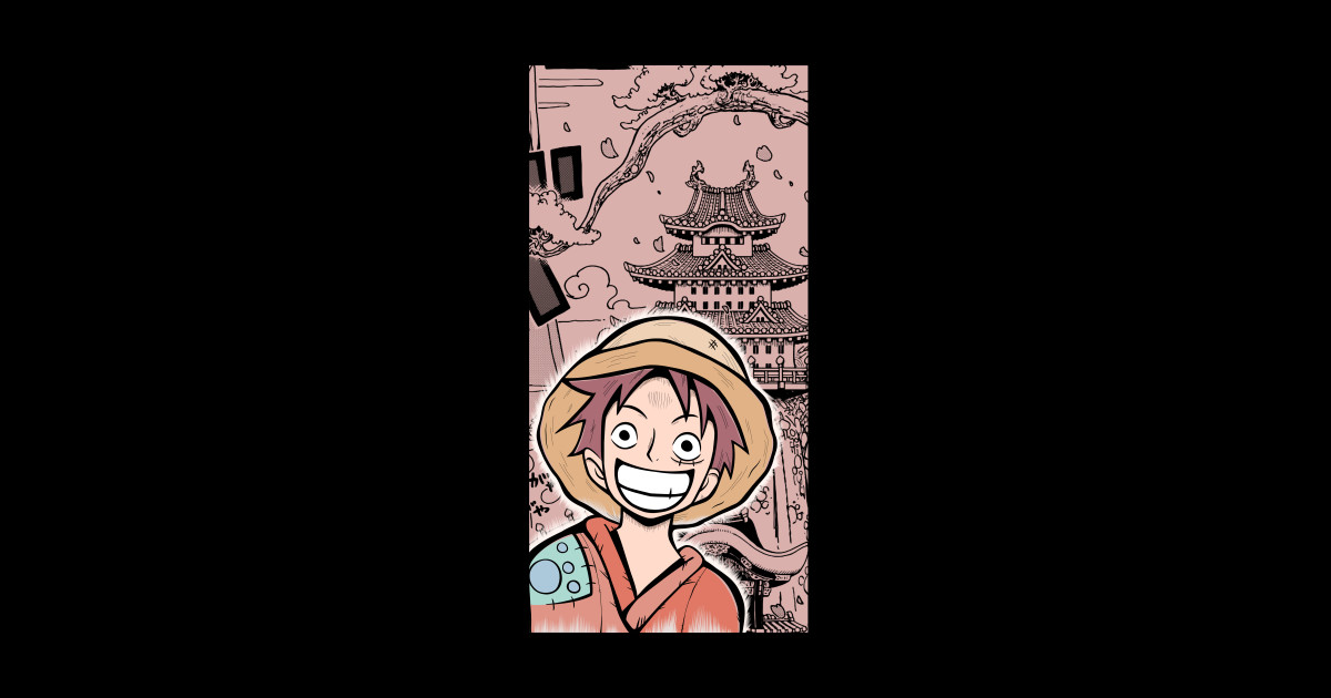 Luffy wano sticker - One Piece - Sticker | TeePublic