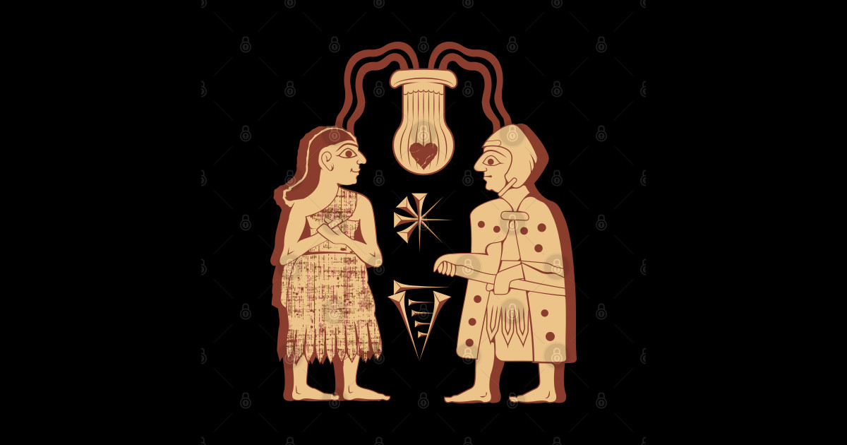 Sumerian love You - Enki - Sticker | TeePublic