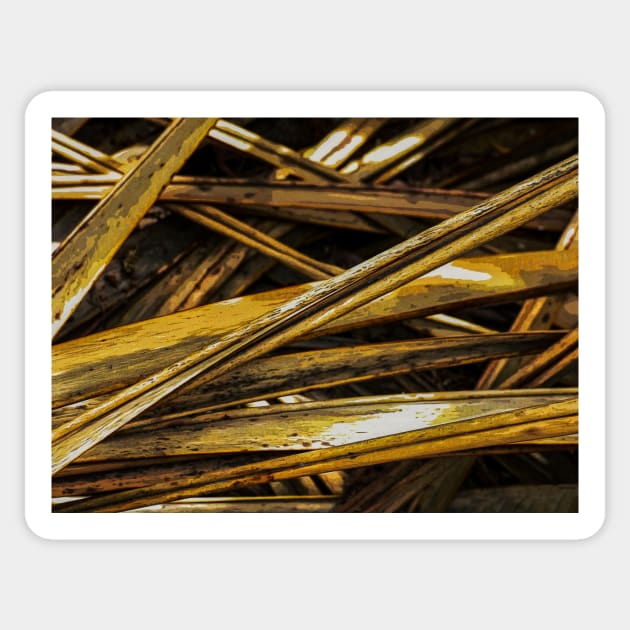 Old Flax Leaves - Flax - Sticker | TeePublic