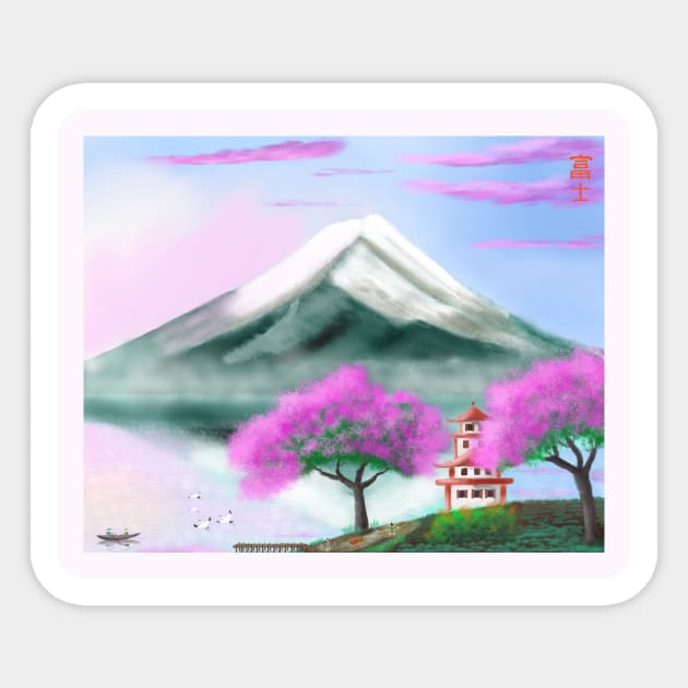 Fuji Mount - Fuji - Sticker | TeePublic