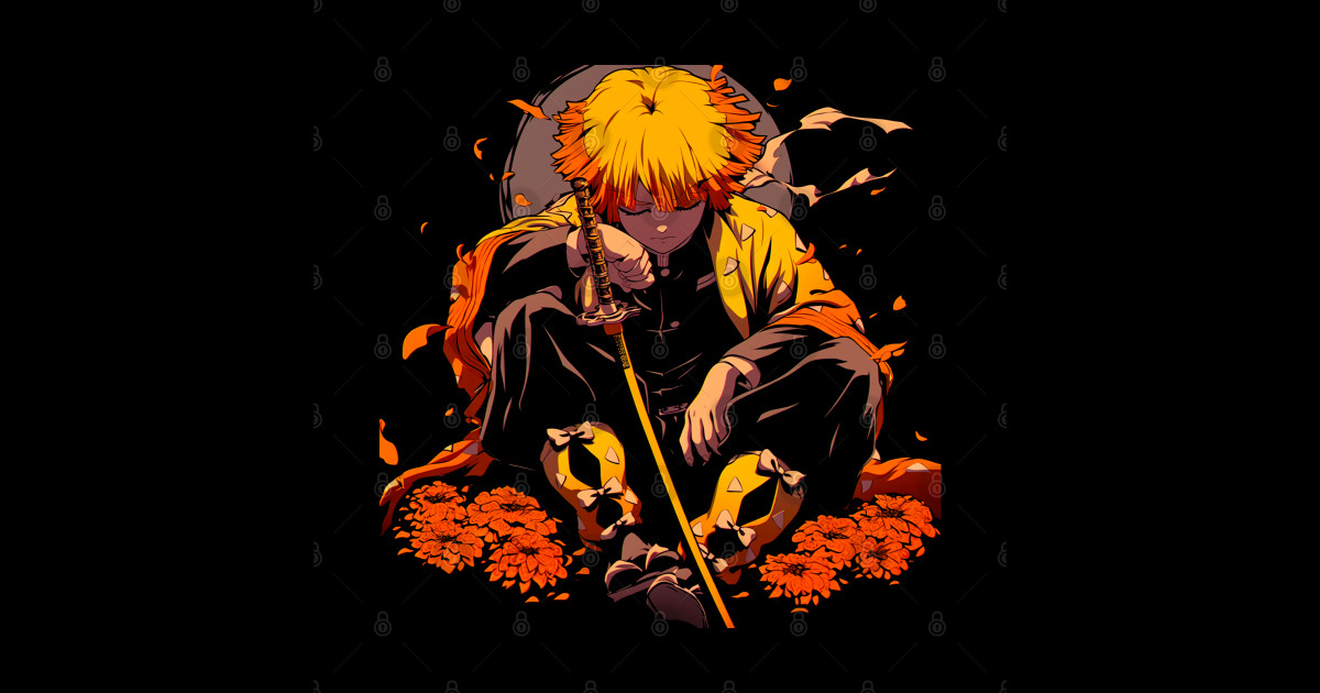 zenitsu agatsuma sleep mode - demon slayer - Kimetsu No Yaiba - Magnet ...