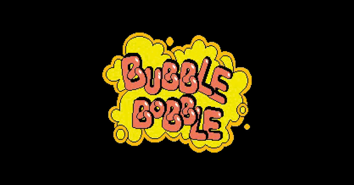 Bubble Bobble Logo - Bubble Bobble - Sticker | TeePublic