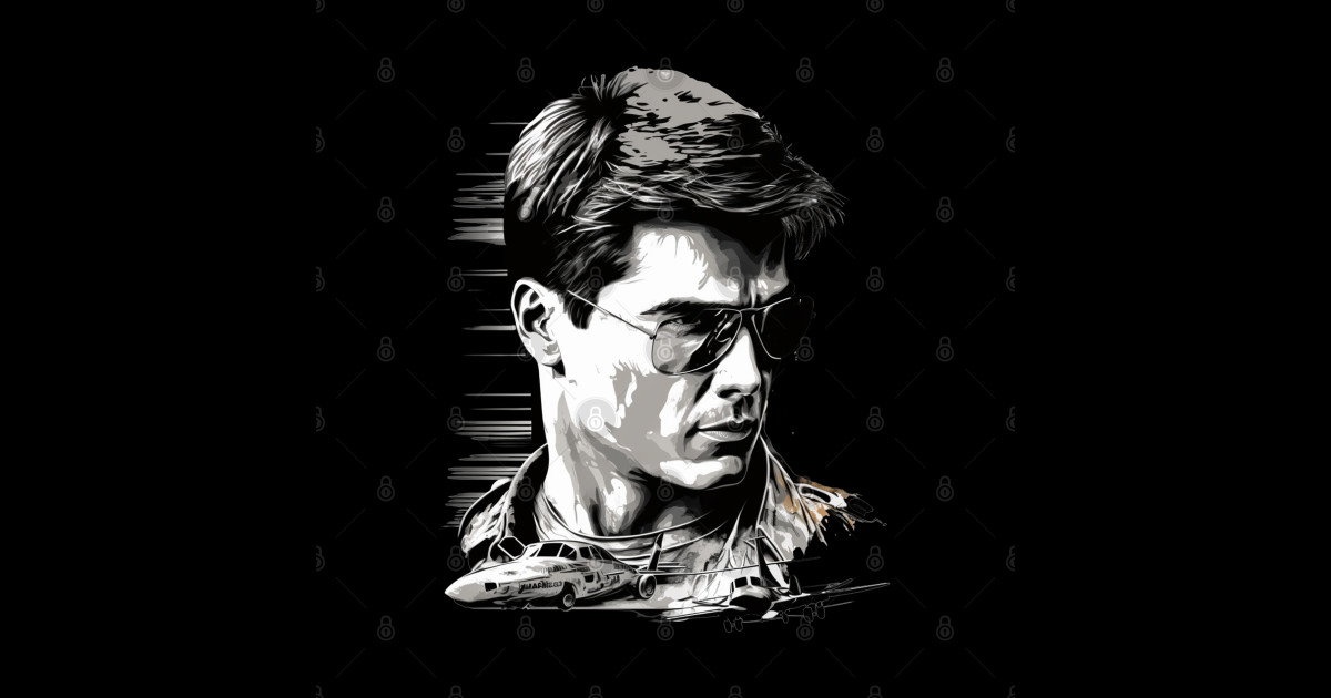 Tom Cruise - Top Gun Design - Top Gun - Posters and Art Prints | TeePublic