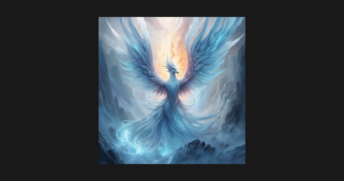 Blue Flame Phoenix - Phoenix - T-Shirt | TeePublic